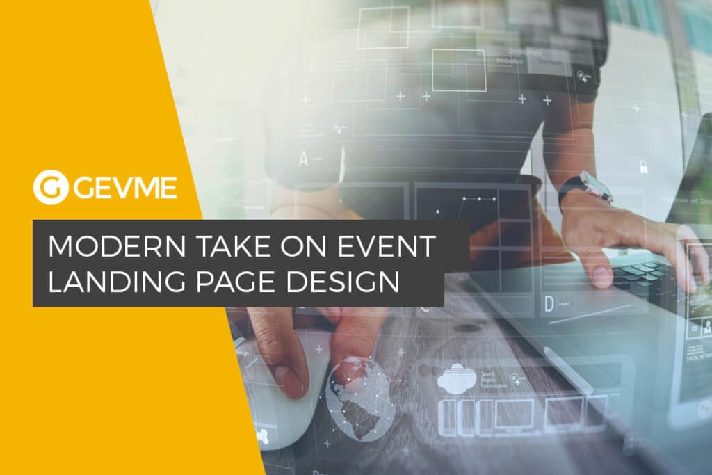 Modern Take on Event Landing Page Design - Gevme