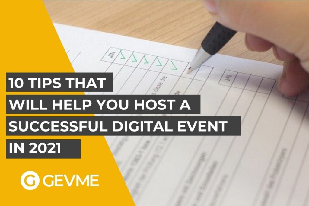 10 Tips That Will help You Host A Successful Digital Event in 2021 - Gevme