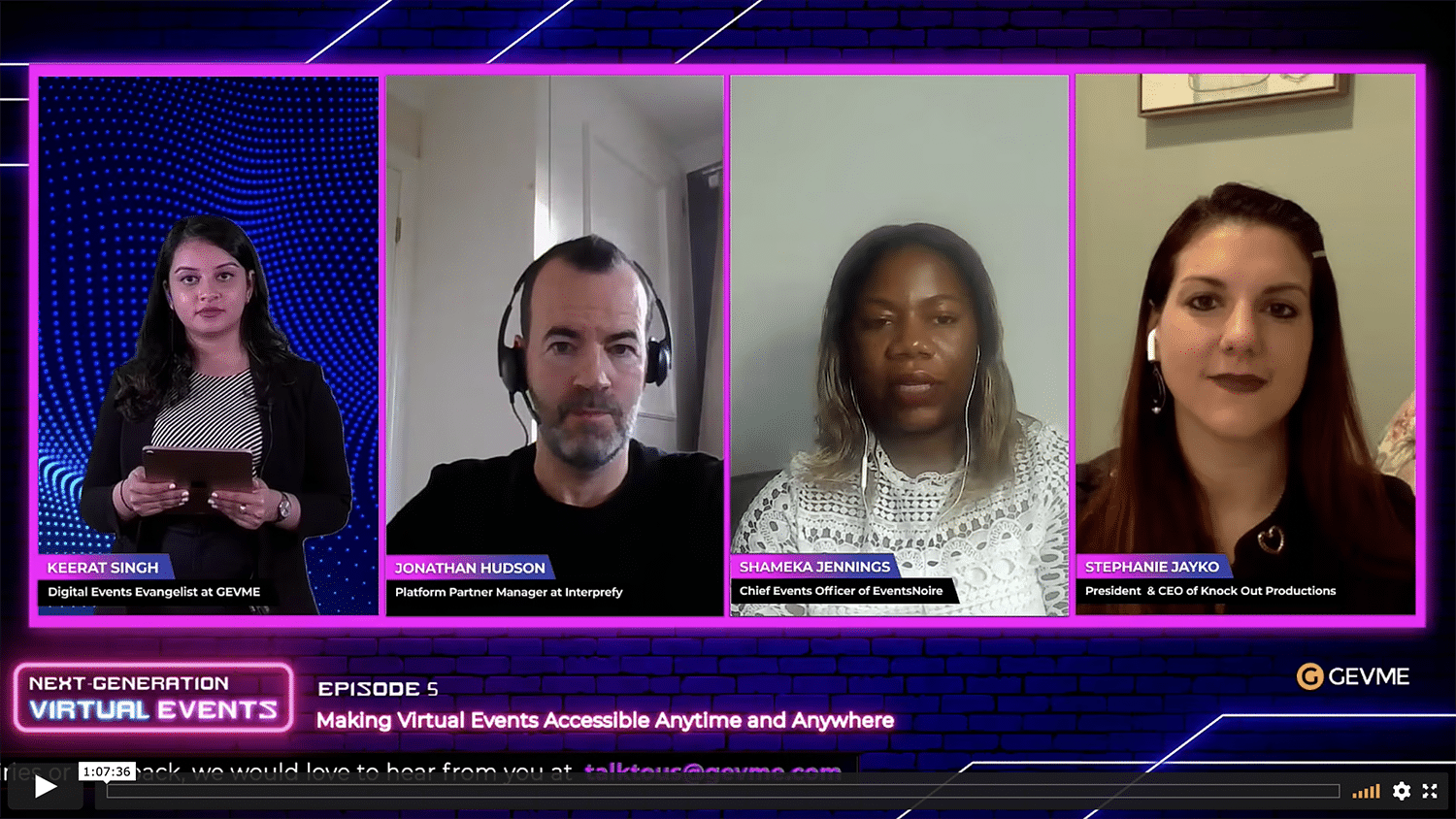 Making Virtual Events Accessible Anytime and Anywhere - Gevme