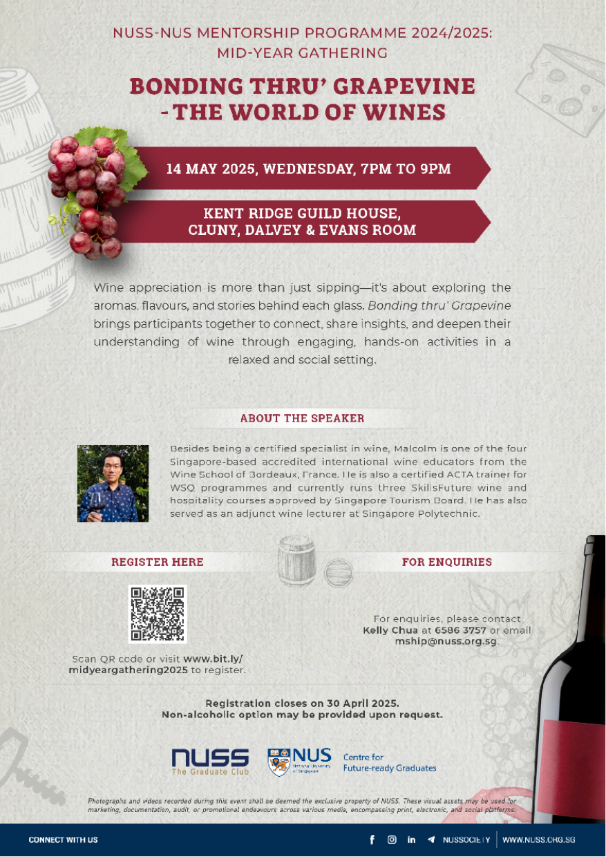 NUSS-NUS Mentorship Programme 2024/2025 : Bonding Thru' Grapevine - The ...